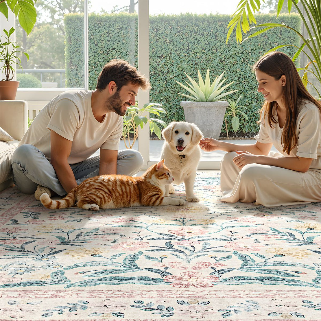 Washable Rugs – Stylish, Stain-Resistant & Pet-Friendly | Lahome